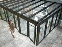 China Heat Insulation Multi Panel Folding Door Wind Proof For Outdoor Living Spaces for sale