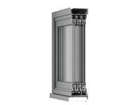 China Two Flyscreens Aluminum Sliding Glass Doors With Three Track Smooth Glide System for sale