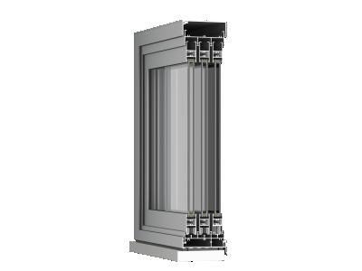 China Two Flyscreens Aluminum Sliding Glass Doors With Three Track Smooth Glide System for sale
