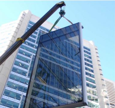 China High Efficiency Unitized Glass Curtain Wall Unitised Glazing System For Rapid Installation for sale