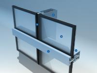 China Easy Assembly Stick Curtain Wall System Multi Layer Node Systems Stick Type Curtain Wall for sale