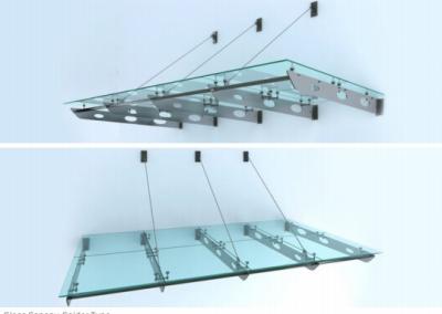 China Frameless Curtain Wall Glazing System For Weather Protection And Natural Light Infiltration for sale