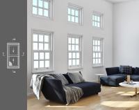 China Non Thermal Break Custom Double Hung Windows Vertical Slide For Industrial Ventilation for sale