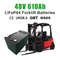 China High Capacity 48V 610Ah Lithium Ion Forklift Batteries Pack for AeriaWork Platforms and Electric Truck Wheel Loaders for sale