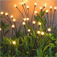 China Camping Solar Lawn Lamp Led Wind Firefly Lights Outdoor Plug Ground Patio Garden Lights Waterproof for sale