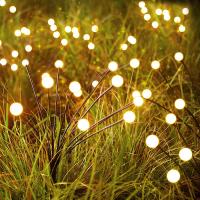 China Camping Solar Lawn Lamp Led Wind Firefly Lights Outdoor Plug Ground Patio Garden Lights Waterproof for sale