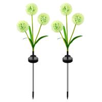 China Ground Plug Triple Dandelion Solar Lawn Light for Outdoor Garden Landscape Ambient Patio for sale