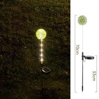 China Ground Plug Triple Dandelion Solar Lawn Light for Outdoor Garden Landscape Ambient Patio for sale