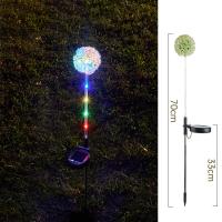 China Ground Plug Triple Dandelion Solar Lawn Light for Outdoor Garden Landscape Ambient Patio for sale