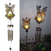 China Waterproof Solar Moon Wind Chime Light Iron Sun Lawn Floodlight for Garden Yard for sale