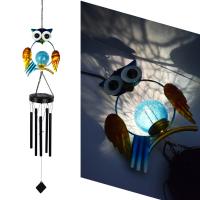 China Waterproof Solar Moon Wind Chime Light Iron Sun Lawn Floodlight for Garden Yard for sale