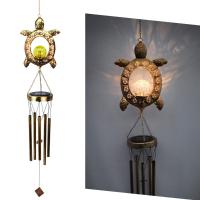 China Waterproof Solar Moon Wind Chime Light Iron Sun Lawn Floodlight for Garden Yard for sale
