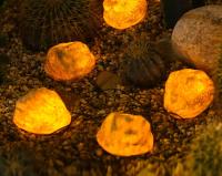 China Outdoor Simulation Stone Solar String Lights Waterproof for Home Park Courtyard Balcony Ambient for sale