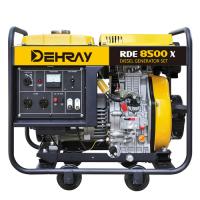 China Open Frame Deisel Generator Rated Power 7KW Single Phase Generator for sale