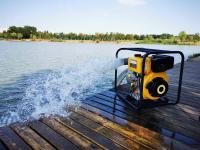 China 780x485x605mm 89kg 100mm Diesel Powered Water Transfer Pumps for sale