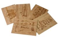 China Universal Door Wooden Hotel Key Cards Programmable RFID Smart Card for sale
