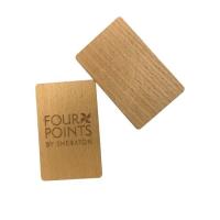 China Universal Door Wooden Hotel Key Cards Programmable RFID Smart Card for sale