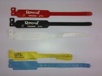 China Sickness Wristband soft PVC Disposable Medical band With NFC Rfid Chip In Hospital for sale