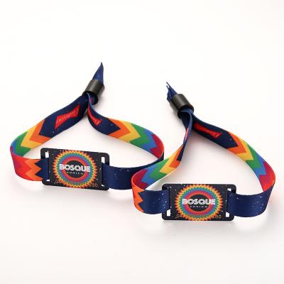 China RFID Smart Watch Disposable Bracelets Made In Woven wristband For Hotel and resort for sale