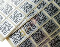 China Encoding NFC Asset Tags Anodized Aluminium Sticker With Laser Etched Metal QR Code Barcode for sale