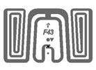 China Aluminium Wet Inlay F43 for ID Card for loyalty program and security access control for sale