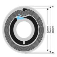 China SLI Opaque matt paper HF Round RFID Smart Tags Waterproof Multi-Detection for sale