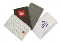 China White Smart RFID Custom Hotel Key Cards 1024byte Memory /  SLI Chip for sale