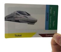 China HF RFID Paper Tickets 13.5-14.5Mhz 1-10cm Read Distance With Ultualight EV1 Chip for sale