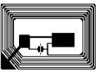 China PET 13.56MHZ RFID Inlay 13.56MHZ 25*40mm Size For Key Fob / Label for sale