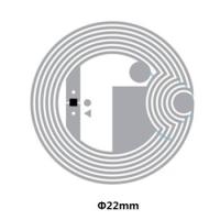 China Paper Card / Key Fob / Wristband Wet Inlay Rfid Tag Dia 25mm Wet Inlay for sale
