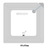 China 45*45mm HF NFC Rfid Wet Inlay PET Material For Paper Card / Key Fob for sale