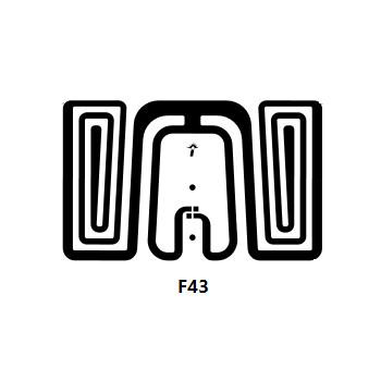 China Custom 26*16mm F43 RFID UHF Inlay / RFID Dry Inlay With Impinji Monza 4 Chip for sale