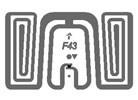 China Aluminium Wet Inlay F43 for ID Card for loyalty program and security access control for sale