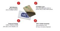 China NFC Customized Anti-Counterfeit Tag Social Media Sharing Anti Metal Tags On Metal Sticker for sale