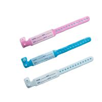 China Sickness Wristband soft PVC Disposable Medical band With NFC Rfid Chip In Hospital for sale