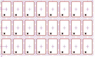 China New customized size RFID Prelams, HF Contactless smart card, RFID card Inlay,13.56MHZ RFID chip for smart card for sale