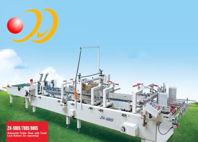 China Automatic Carton Folder Gluer Machine With Grash Lock Bottom for sale