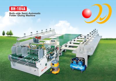 China Semi - Automatic Folder Gluer Machine Operator Both - Side For Large Box for sale