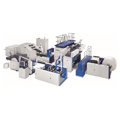 China 460rs Thickness Automatic Roll Sheet Feeding Paper Bag Making Machine 120bags/Min 42kw for sale