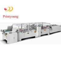 China Semi Auto Square Bottom Handbag Glue Machine With Cold Glue Dispensing for sale