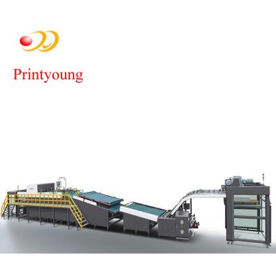 China High Speed Automatic Flute Laminating Machine With Auto Rolling - Over 200 - 450gsm for sale