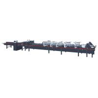 China ZH-XAG Multifunction Crash Lock Bottom Folder Gluer Machine With 3 Guns Spraying System for sale