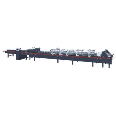 China ZH-XAG Multifunction Crash Lock Bottom Folder Gluer Machine With 3 Guns Spraying System for sale