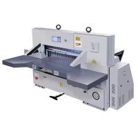 China Double Guide Hydraulic Paper Cutting Machine With Touch Screen for sale