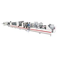 China 4 / 6 Corners Box Folder Gluer Machine Automatic Straight Line Lock Bottom PRY-850IV/1100IV for sale