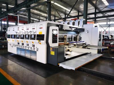 China PRY-D1224 High Speed Full Automatic 4 Color Flexo Printing Slotting Die Cutting Stacking Machine for sale
