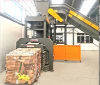 China JPW100QT-DZ Horizontal Full Automatic Continuous Waste Paper Recycling Press Baler for sale