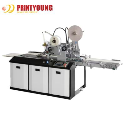 China SW-230 Electric High-Accuracy Folding Box Multi-Function Double-Sided Tape Pasting Adhesive Machine for Cartons Beverage for sale