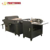 China PRY-900 Automatic Water Base Varnishing Spot UV IR Coating Machine Electric Manufacturing Plant Provided 6 KW UV Lamp 1 Pc 220 V for sale
