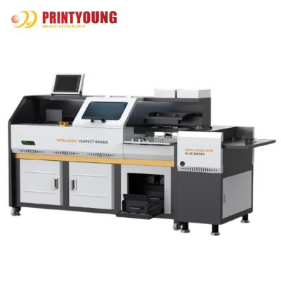 China H300 Intelligent Book Glue Binding Machine with Indentation and Auto Feed Cover for sale